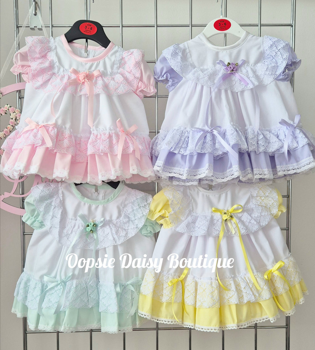 Baby Girls Pretty Frilly Dress – Oopsie Daisy Baby Boutique