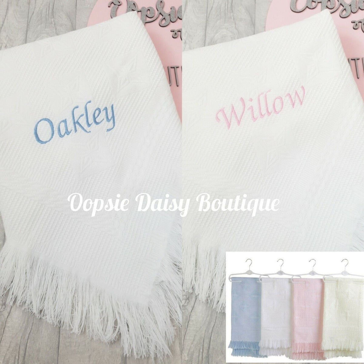 Personalised Baby Shawl Blanket Christening Shawl Extra Wording ...